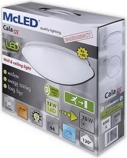 LED svítidlo McLED Cala 12 E 12W 4000K IP44 s nouzovým modulem 1,5h ML-411.212.32.0