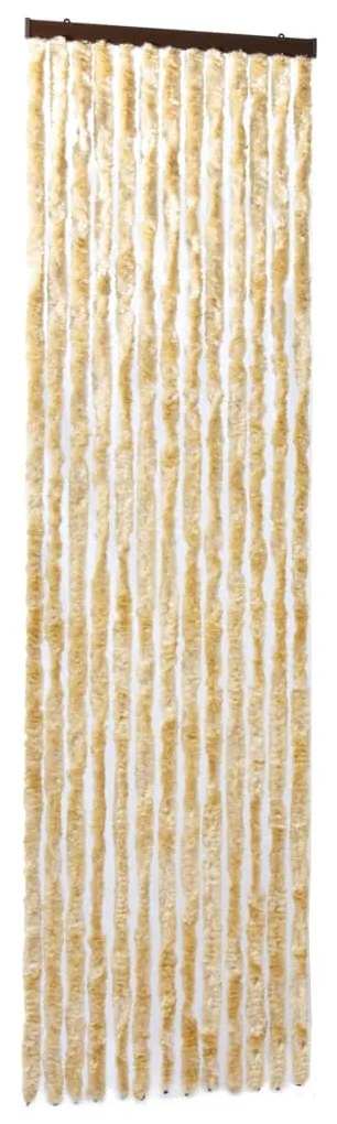 vidaXL Marketos Závěs proti hmyzu béžový 118 x 220 cm Chenille