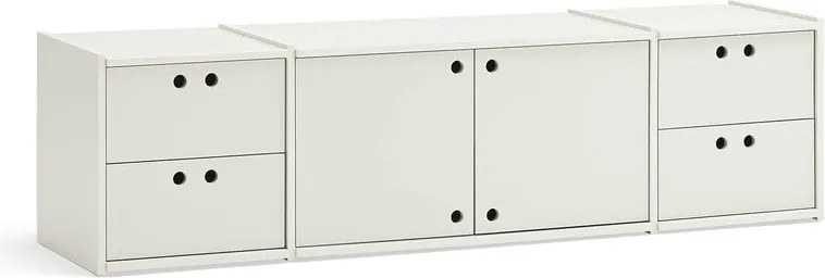Krémový TV stolek 157x42x40 cm Wally – Teulat