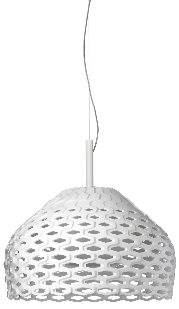 Flos Tatou S2, bílý designový lustr, 1x205W E27, prům. 50cm