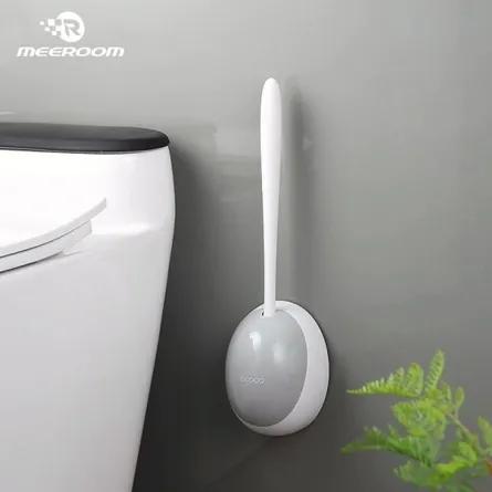 Silikonová WC štětka se závěsným držákem Barva: Šedá