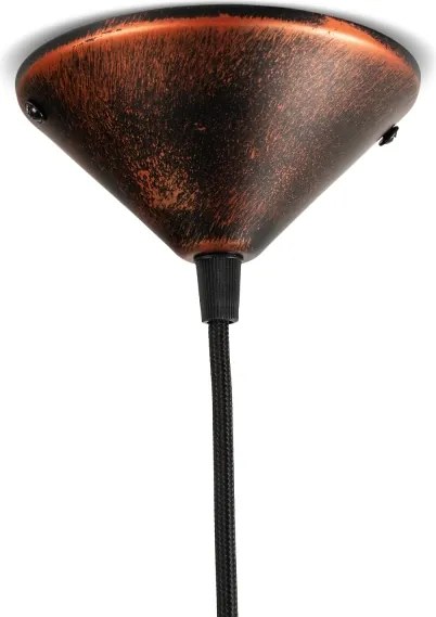 Brilagi - Lustr na lanku FORGE 1xE27/60W/230V pr. 36 cm patina/měděná