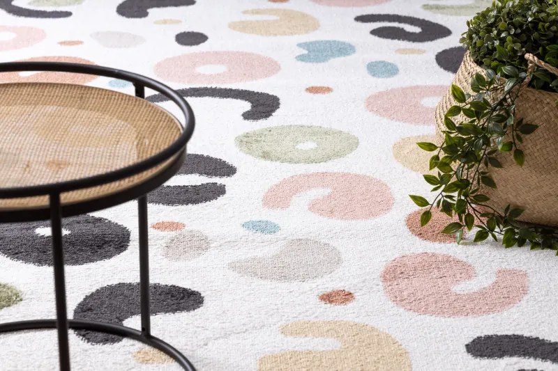 Dywany Łuszczów, Dětský kusový koberec Fun Spots cream, 180x270, vícebarevná, dětský pokoj