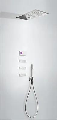 TRES - Termostatický podomítkový elektronický sprchový set SHOWER TECHNOLOGY Včetně elektronického ovládání (bílá barva). Z 09286408