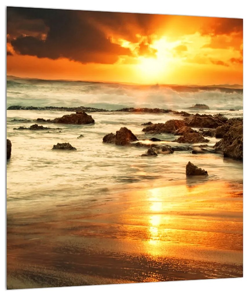 Obraz moře zalitého sluncem (30x30 cm)