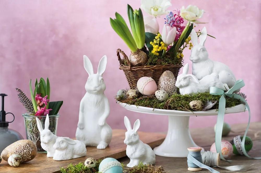 Villeroy & Boch Easter Bunnies velikonoční zajíčci, 13 x 10 cm