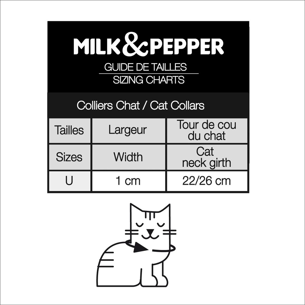 MILK&PEPPER Obojek pro kočky Leopard