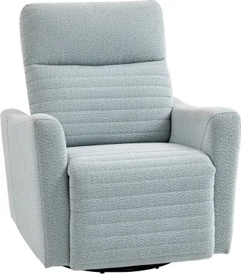 HOMCOM relaxační křeslo, nastavitelné křeslo s opěrkou nohou, otočné o 360°, sklopné, 82 x 90,5 x 101 cm, světle modro-šedé
