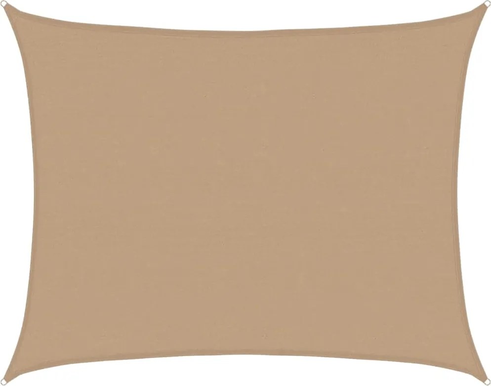 Stínicí plachta 160 g/m² taupe 6 x 8 m HDPE 311415