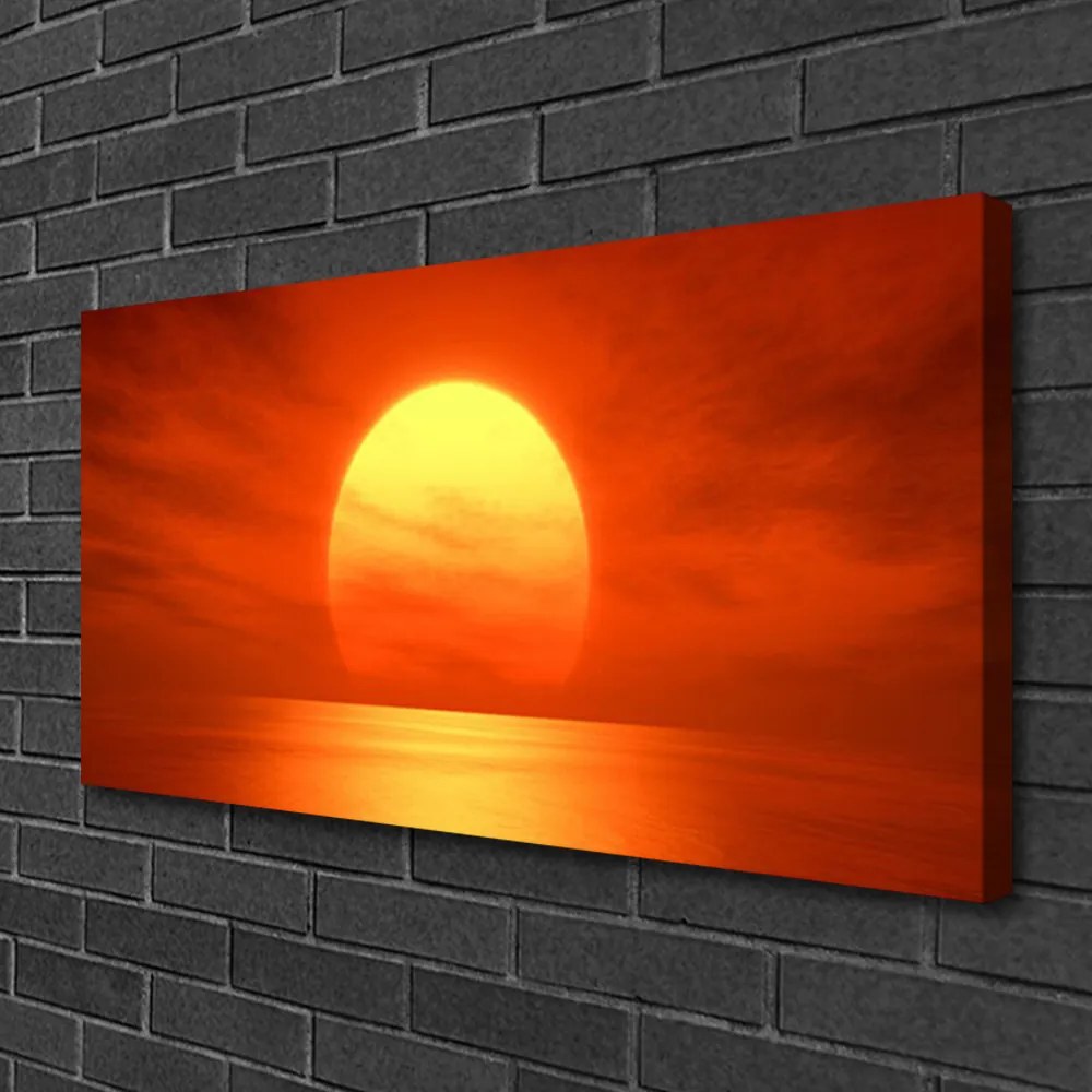 Obraz na plátně Západ Slunce Moře 120x60 cm