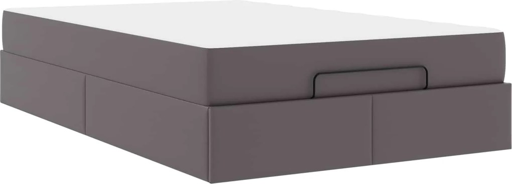 Rám postele s matrací Jiný 2 ks Šedá PVC 3399419