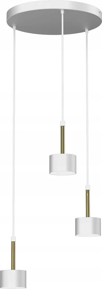 Závěsná stropní lampa bílá/zlatá Arena White/gold 3xGX53