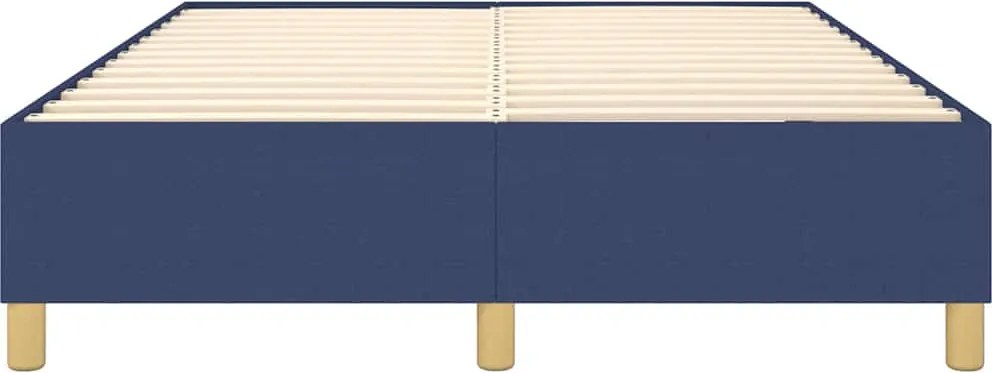 Rám postele s boxspringem modrý 140 x 190 cm textil 3120959