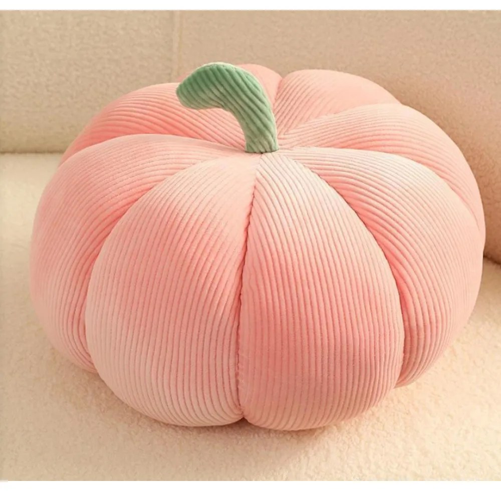 Sedací polštář ve tvaru dýně PUMPKIN 55 cm, růžový