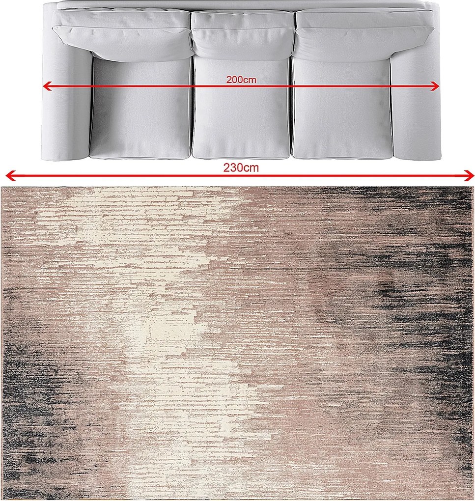 Koberec Sevilla dusty rose/paper white 160x230 cm