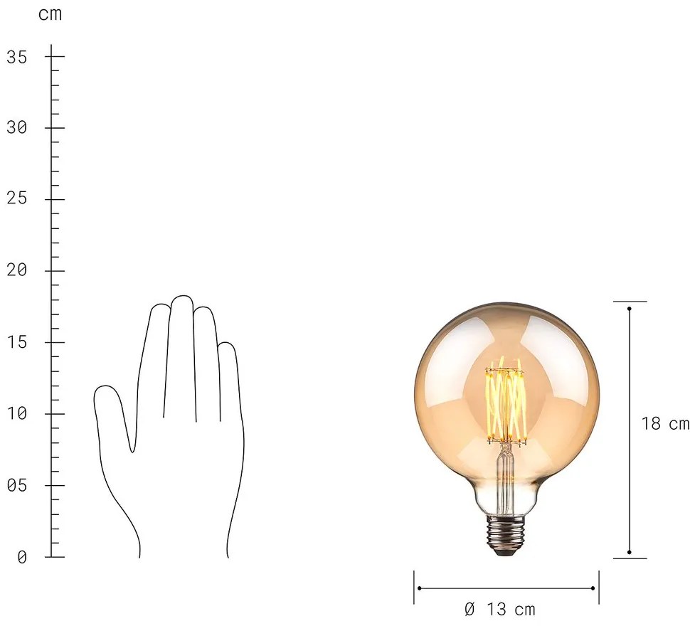 Butlers BRIGHT LIGHT LED Žárovka G 125