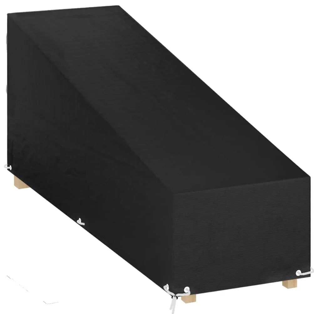 Plachta na zahradní lehátko s 12 očky 205 x 75 x 40/70 cm PE 319343