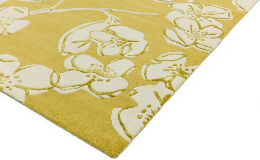 Žlutý  koberec Blondie Devore Yellow Rozměry: 120x170 cm