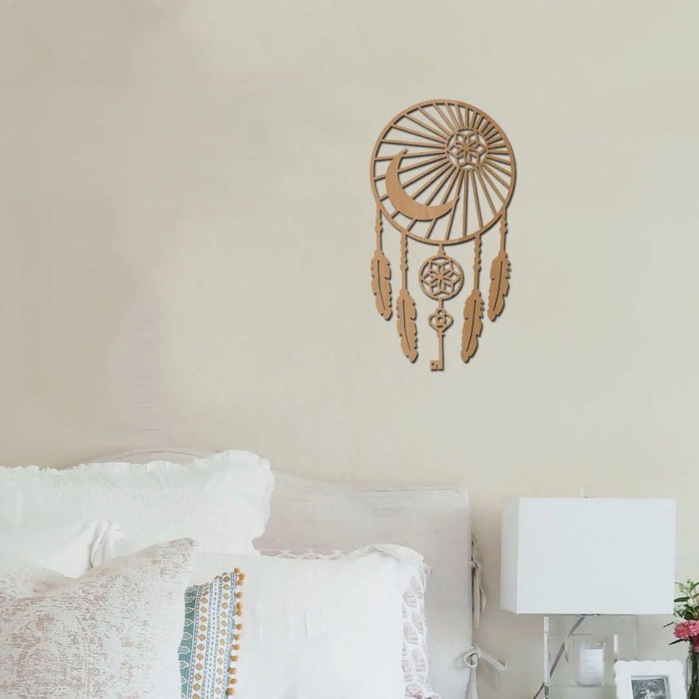 dřevo života Lapač snů MOON na zeď Zvolte rozměr (cm): 10x20, Zvolte barvu dekoru: Černá