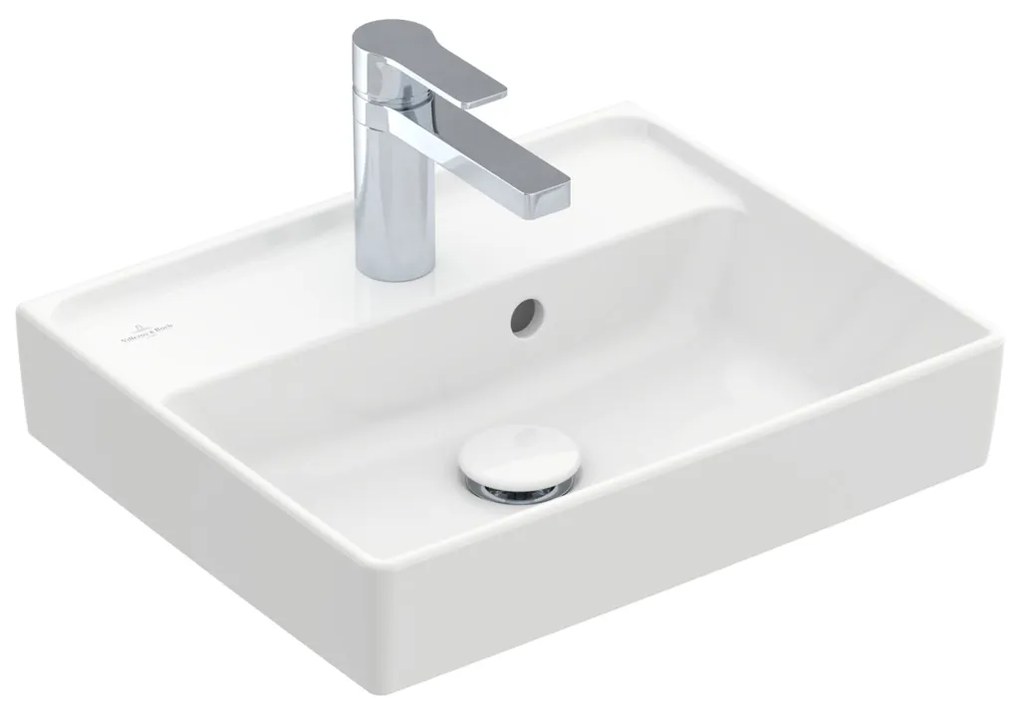 Villeroy & Boch Villeroy &amp; Boch COLLARO - Umyvadlo 450x370x150 mm, bez přepadu, bílá Alpin CeramicPlus 433446R1