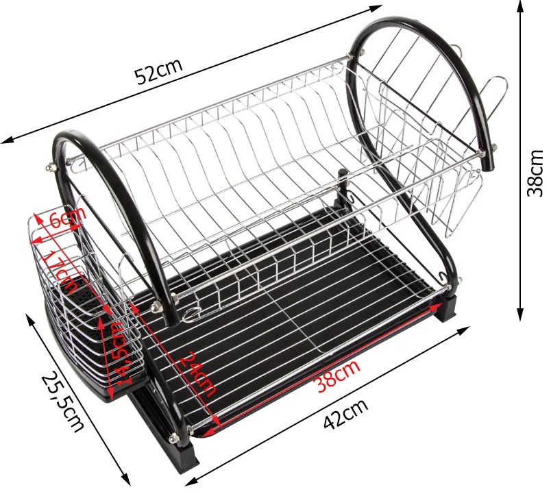 Verk Group Sušička nádobí dvoupatrový stojanový mixér