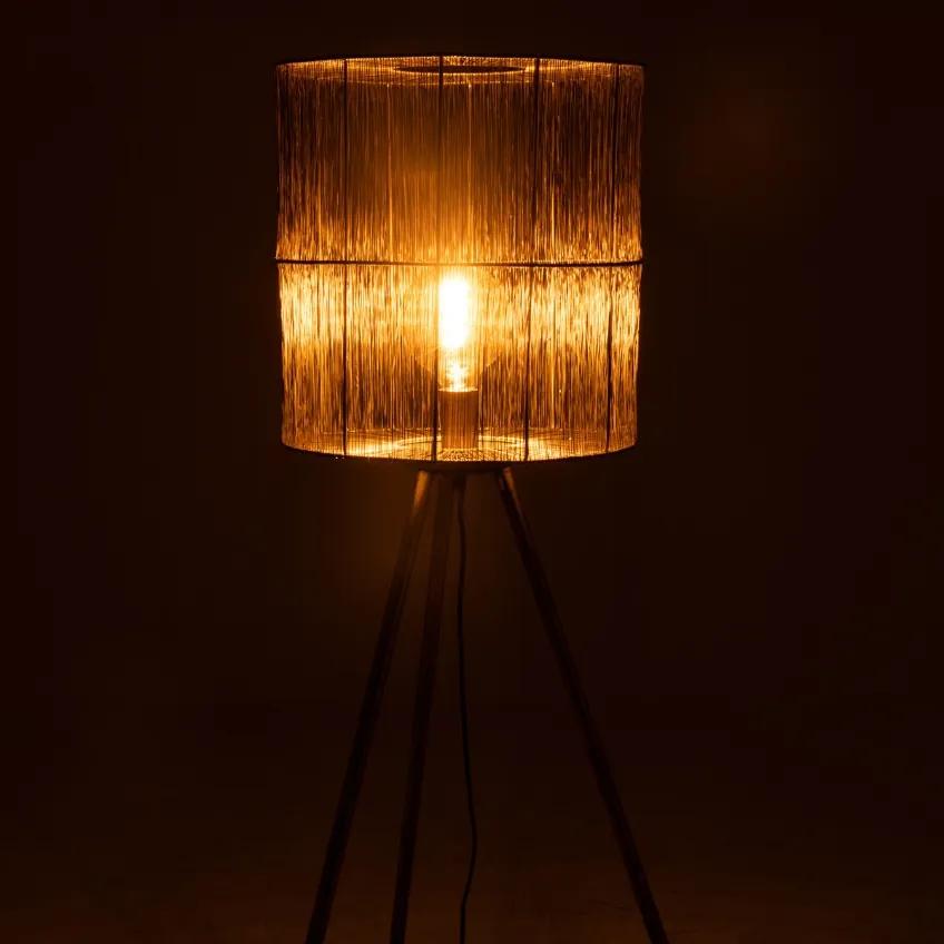 Mosazná kovová stojací lampa J-Line Nystad 136 cm