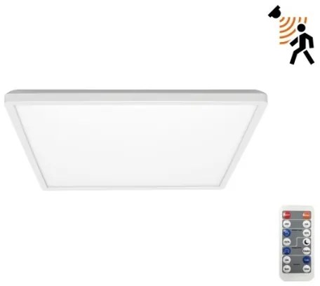 LED Koup. svítidlo se senzorem NIVERA LED/12W/230V IP54 22,5x22,5 cm bílá + DO