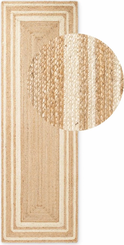 Hanse Home, Běhoun Looma 106301 Natural Gold Ivory, 80x250, béžová, chodba / předsíň