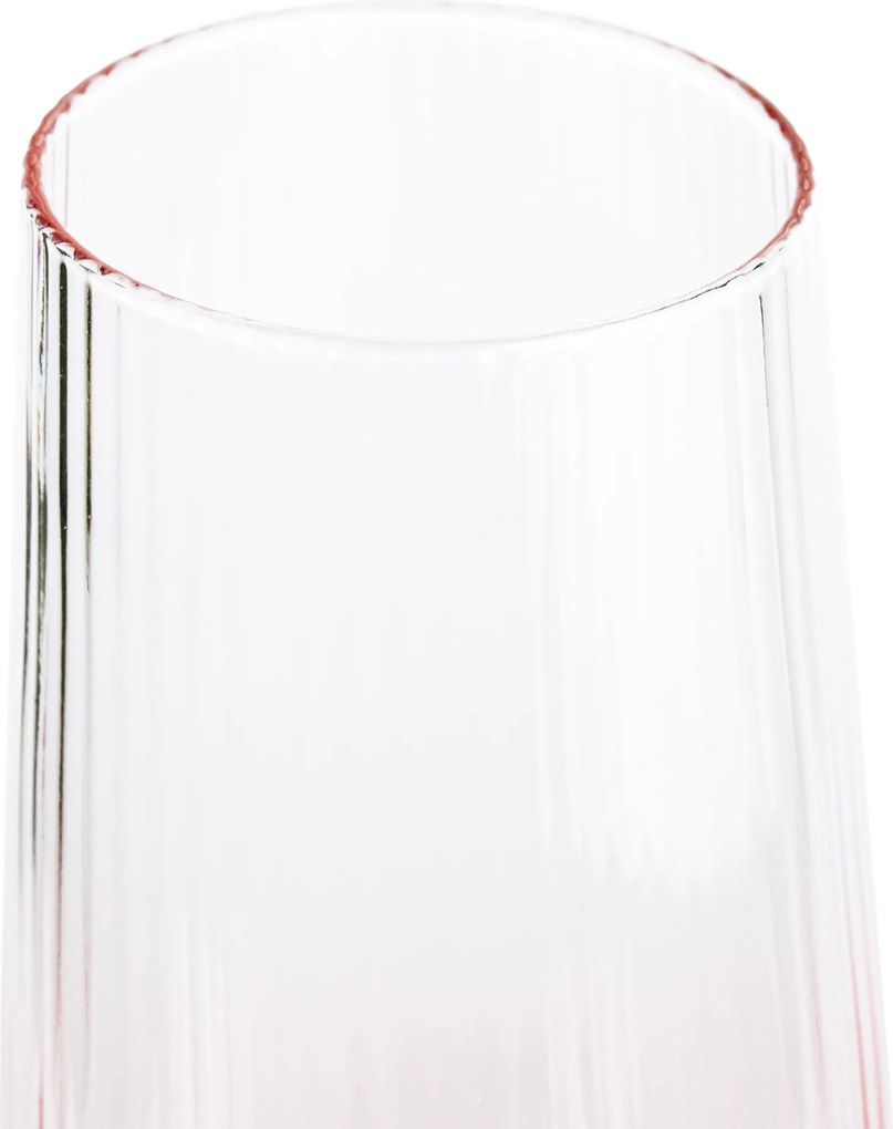 Sklenice na šampaňské, set 6 ks, 280 ml, růžová, CELESTE TYP 1