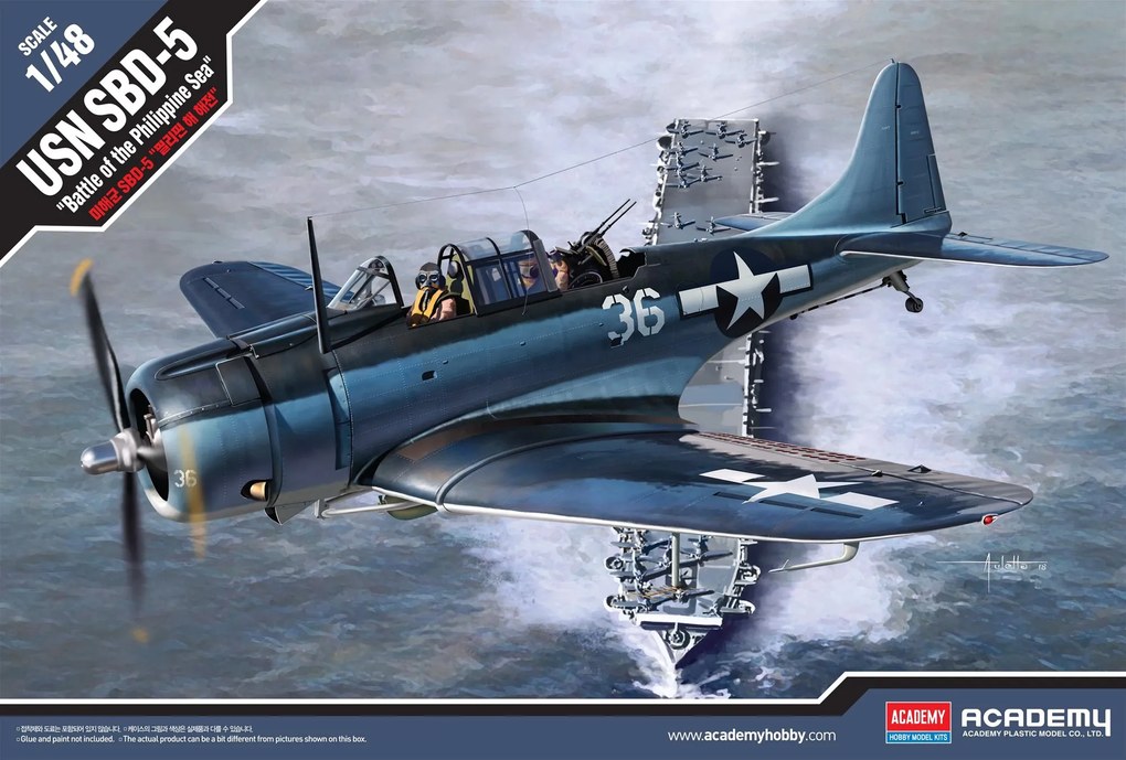 Plastikový model model kit letadlo 12329 - usn sbd-5 "battle of the philippine sea"