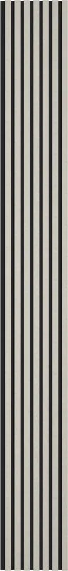Mexen Lam-F, akustické stěnové lamely 275 × 31,5 cm, filc 6 mm, len šedý, S105-275317-2812-068
