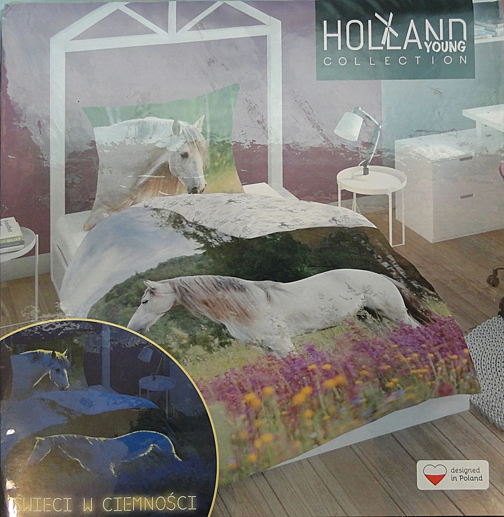Holland Povlečení 160x200 2 díly Kůň Svítící