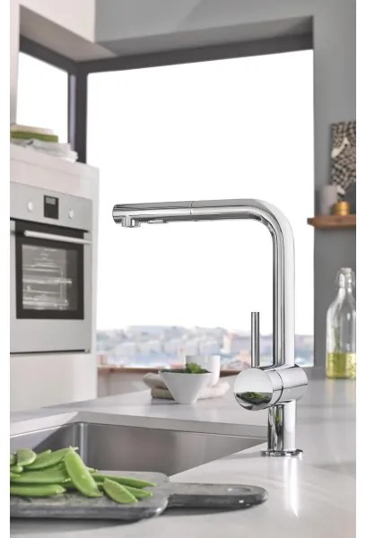 GROHE 30274000 - Dřezová baterie L-výpusť lesklý chrom