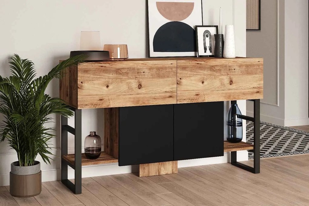 Designová komoda Edolie 138,8 cm borovice