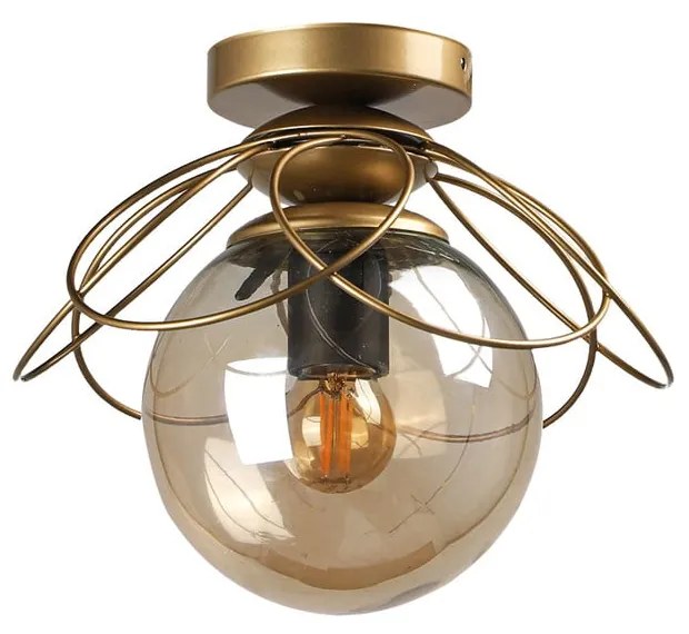 Stropní svítidlo ve zlaté barvě Alaca – Squid Lighting