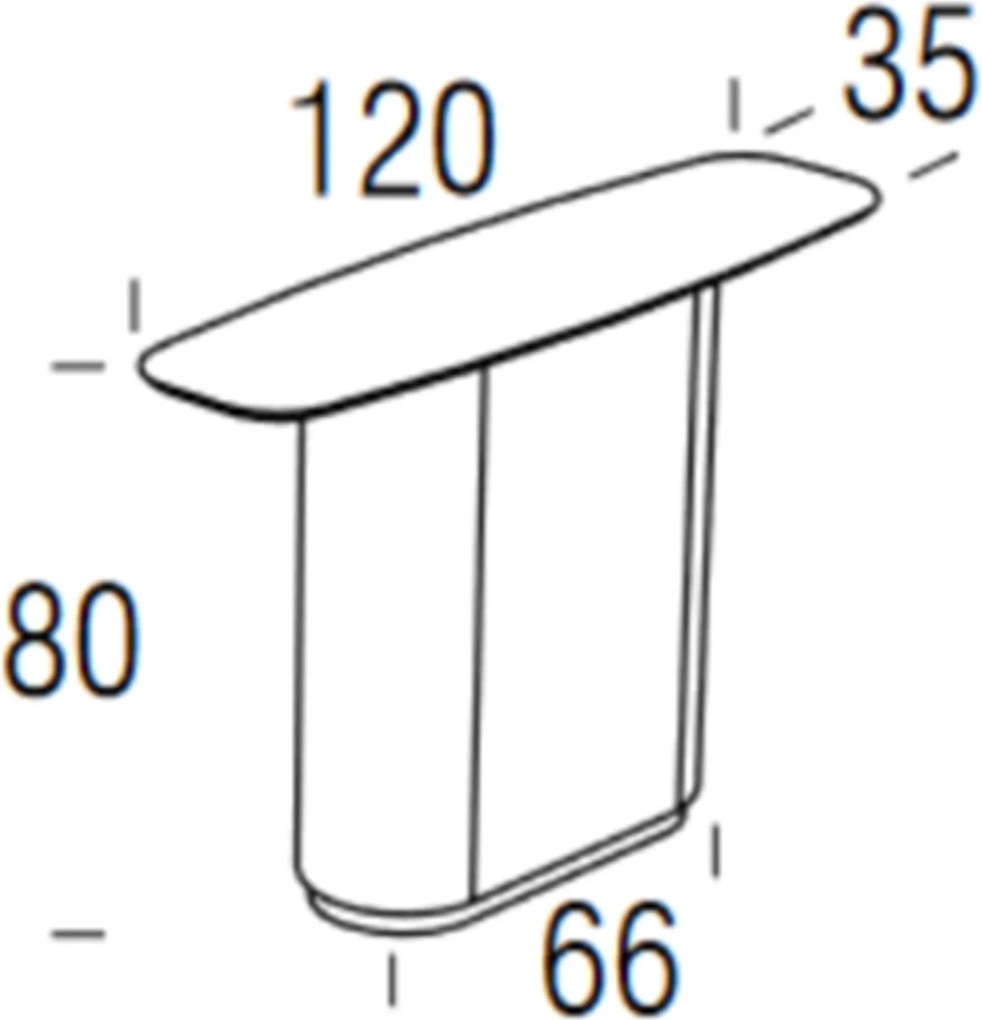 Beltá/Frajumar designové konzolové stoly Iris (80 x 120 cm)