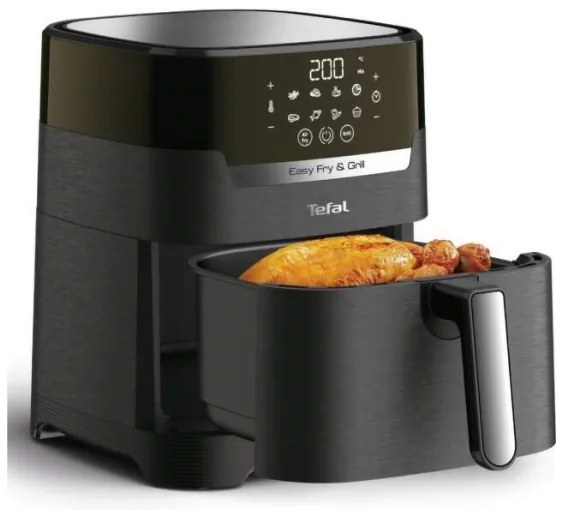 Tefal - Horkovzdušná fritéza 4,2 l EASY FRY&GRILL 2v1 1550W/230V černá