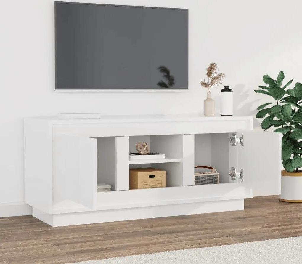 vidaXL TV skříňka 102 x 35 x 45 cm kompozitní dřevo [819862] Barva: Bílá