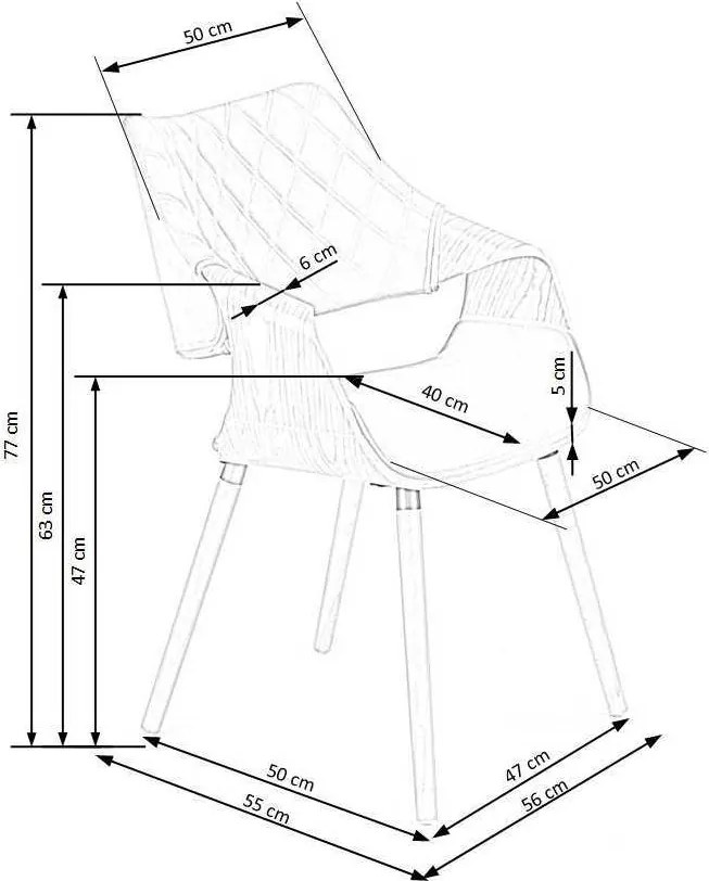 Jídelní židle Lacy, černá / přírodní dřevo