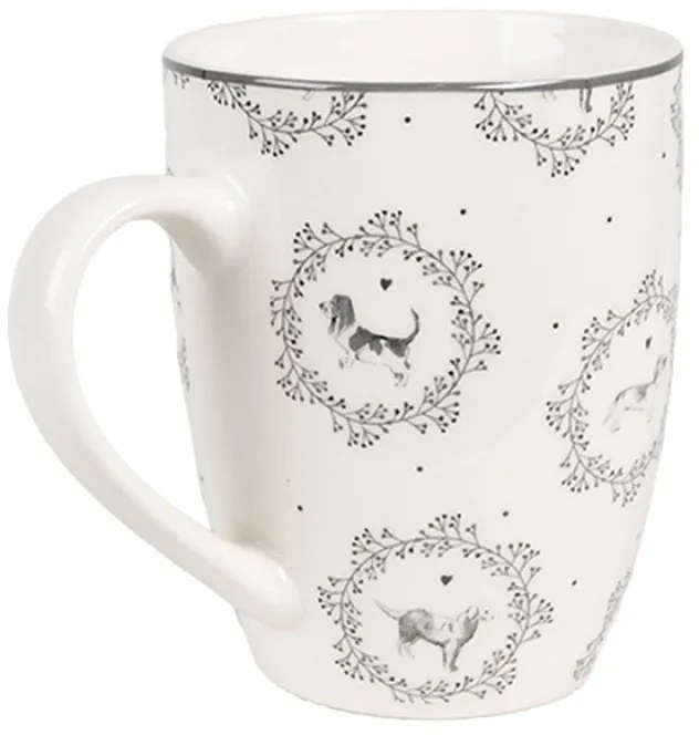Porcelánový hrnek s motivem pejsků Lovely Grey Dogs – 325 ml