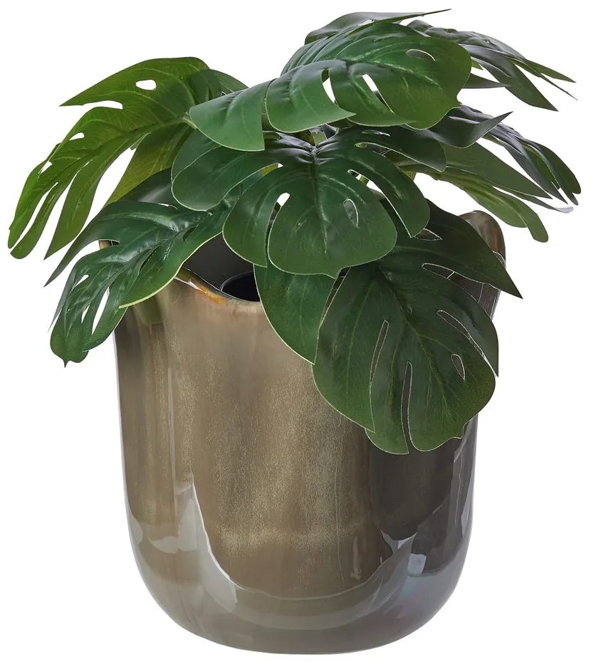 GLAZE Květináč 19 cm - olivová