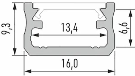 Led-Labs LED profil LUMINES typ A bíle lakovaný 3m
