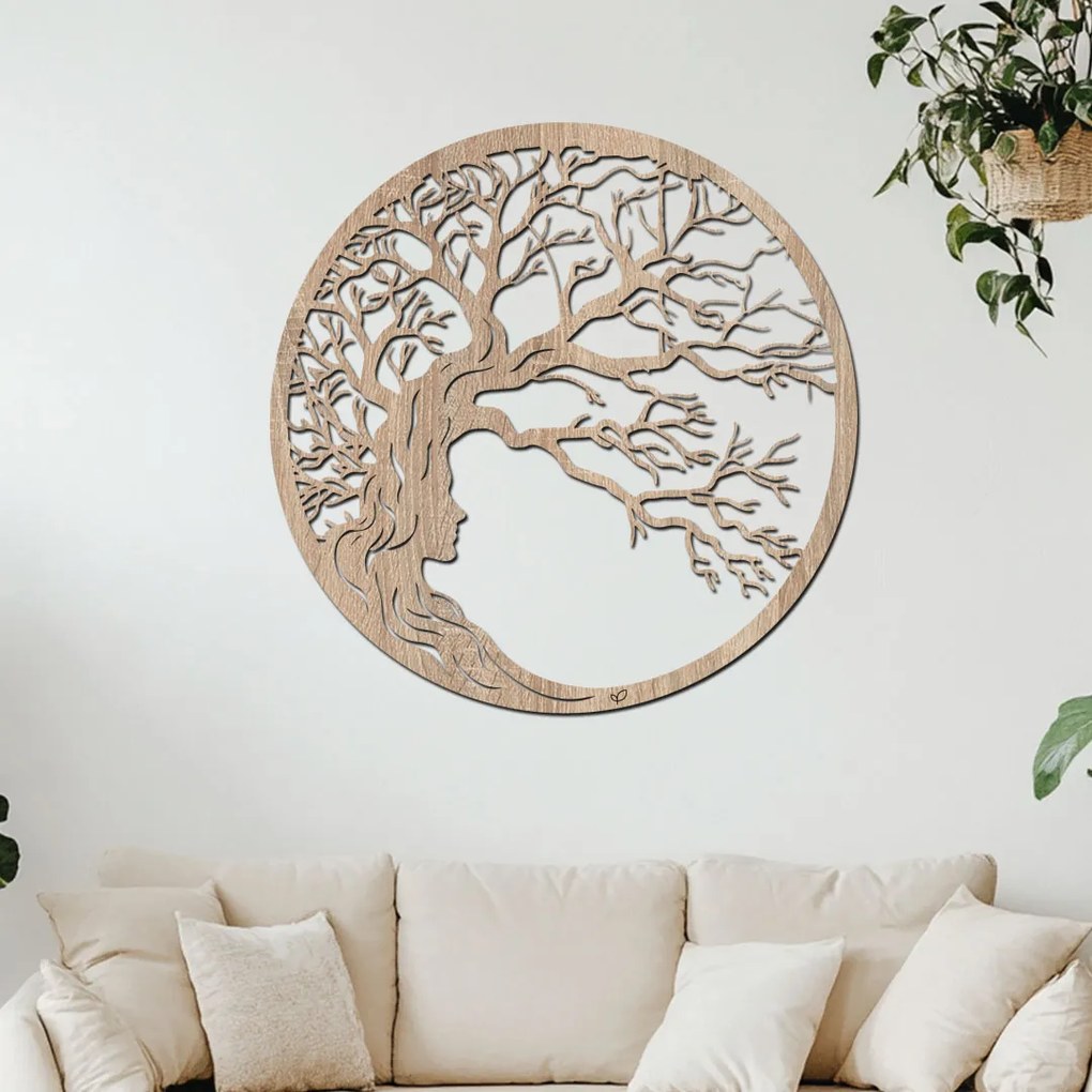 dřevo života Dřevěný strom VĚDOMÍ na zeď Zvolte rozměr (cm): 40x40, Zvolte barvu dekoru: Wenge