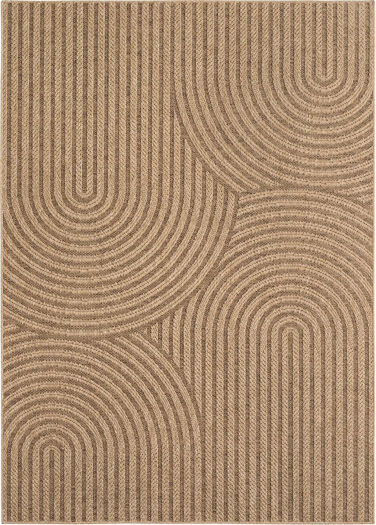Ayyildiz, Běhoun Timber 1401 beige - na ven i na doma, 80x250, béžová, chodba / předsíň
