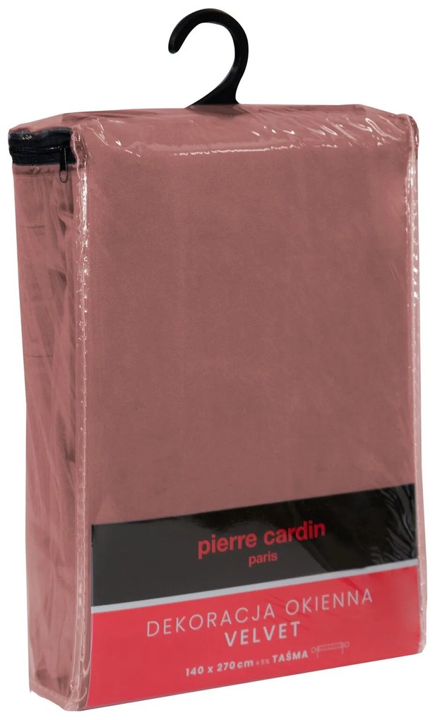 ZATEMŇOVACÍ ZÁVĚS NA PÁSCE PIERRE CARDIN SIBEL 140X270 CM STARORŮŽOVÁ
