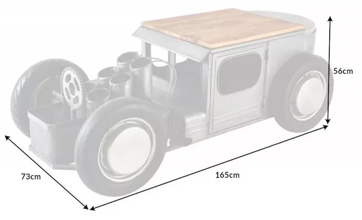 Massive home | Konferenční stolek HOT ROD 160 CM