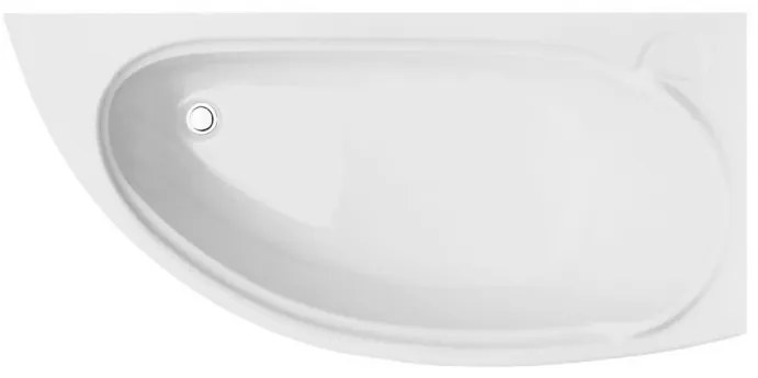 BESCO Asymetrická vana MINI Nožičky k vaně - S nožičkami, Rozměr vany - 150 × 70 cm, Způsob provedení - Levé VANMINI150L+OLVPINOZ