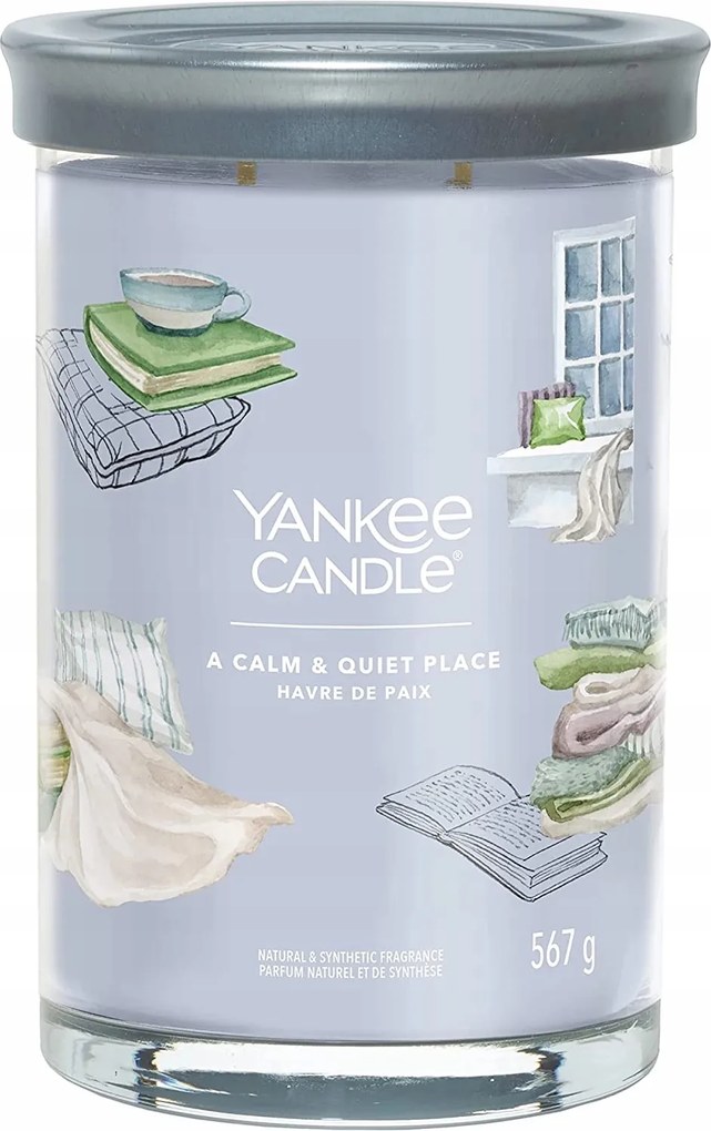 Yankee Candle vonná svíčka Tumbler ve skle velká Calm & Quiet place 567g