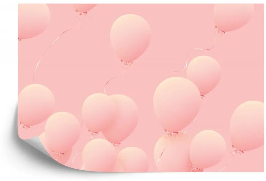 Fototapeta Růžové Balónky Omyvatelný vlies 416x254