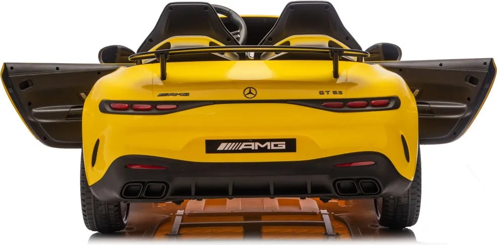 LEAN CARS Elektrické autíčko Mercedes GT63 AMG DK-GT63 24V LCD žluté